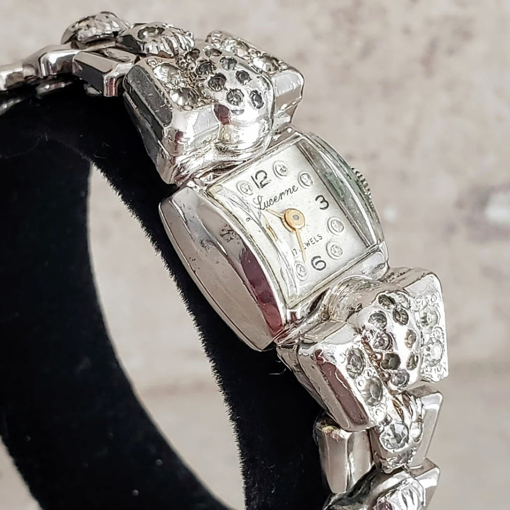 Vintage LUCERNE Ladies Wristwatch Mepa Watch Company Movement 17 Jewel ...