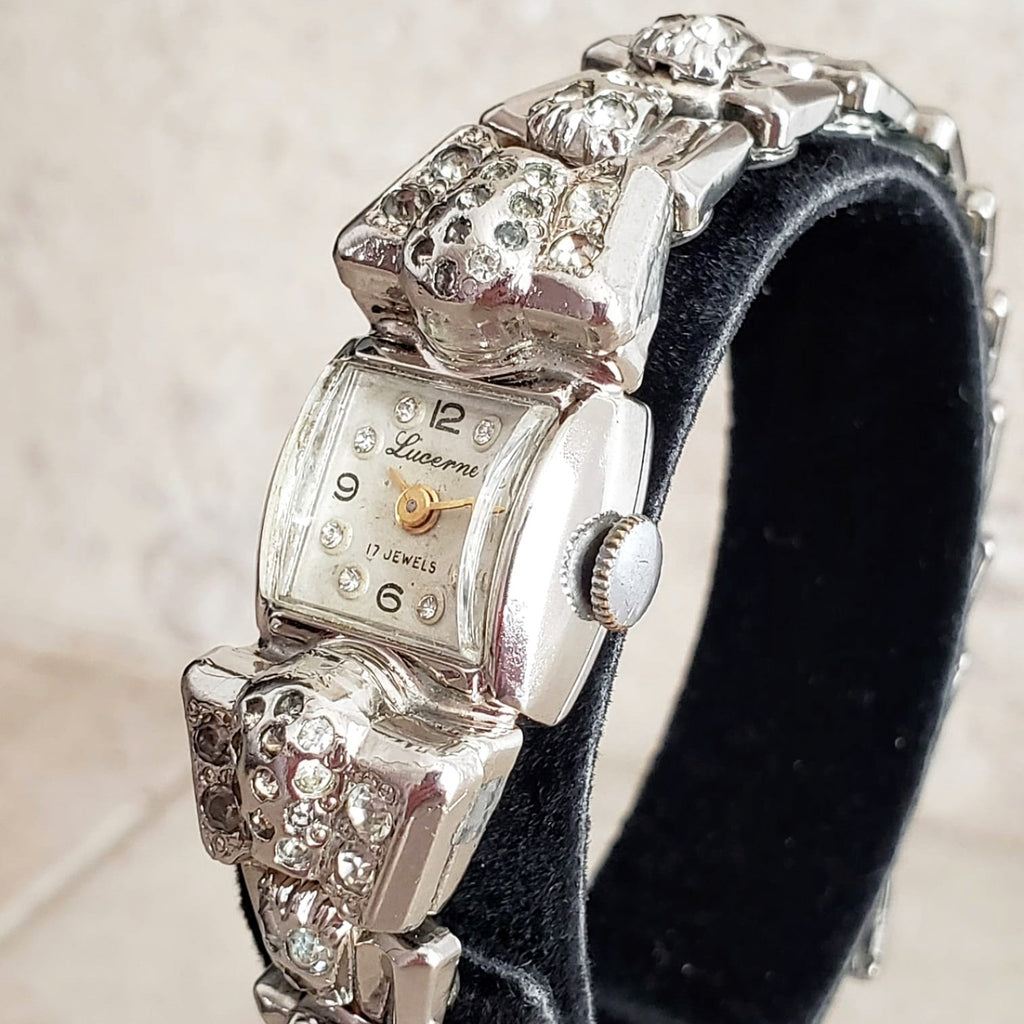Vintage LUCERNE Ladies Wristwatch Mepa Watch Company Movement 17 Jewel ...
