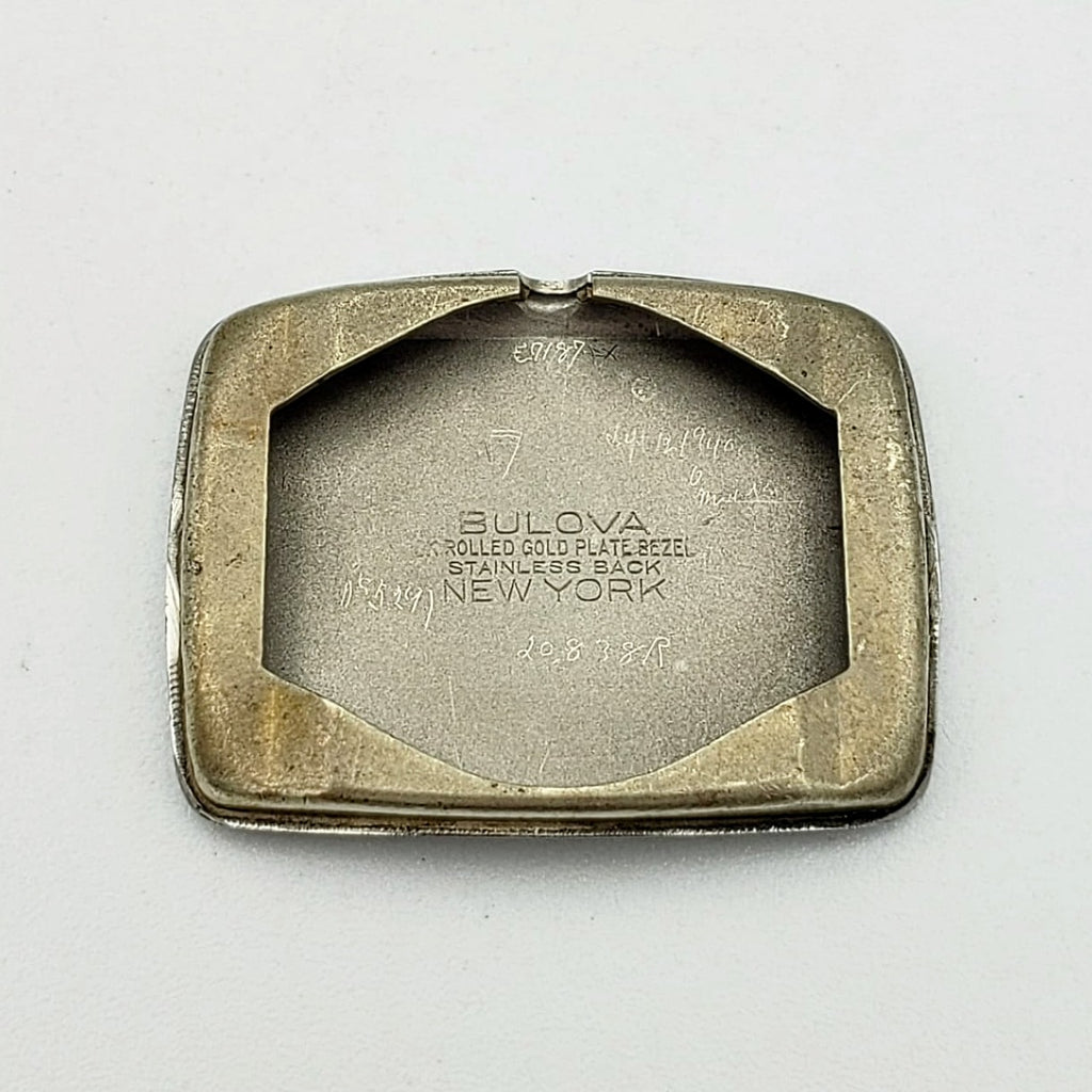 1947 BULOVA Senator Two-Tone Black Dial U.S.A. Caliber 8AE 17 Jewels W ...