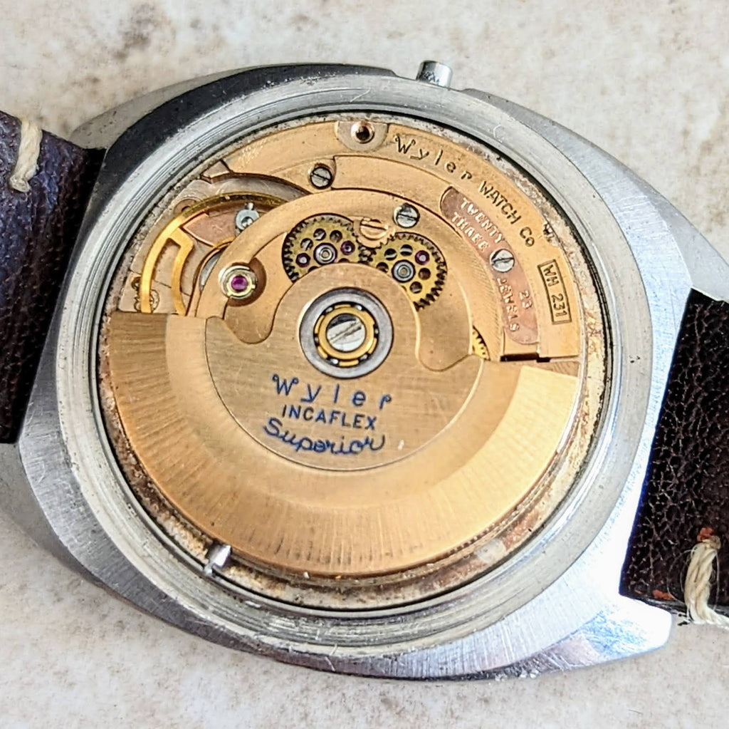 Wyler-Vetta Automatic Watch Incaflex Dynastar 1960's Wristwatch “The C ...