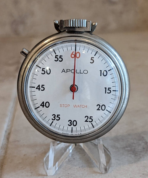 APOLLO Stop Watch U.S.A. Made Vintage Pocket Watch - RUNNING! – SECOND ...