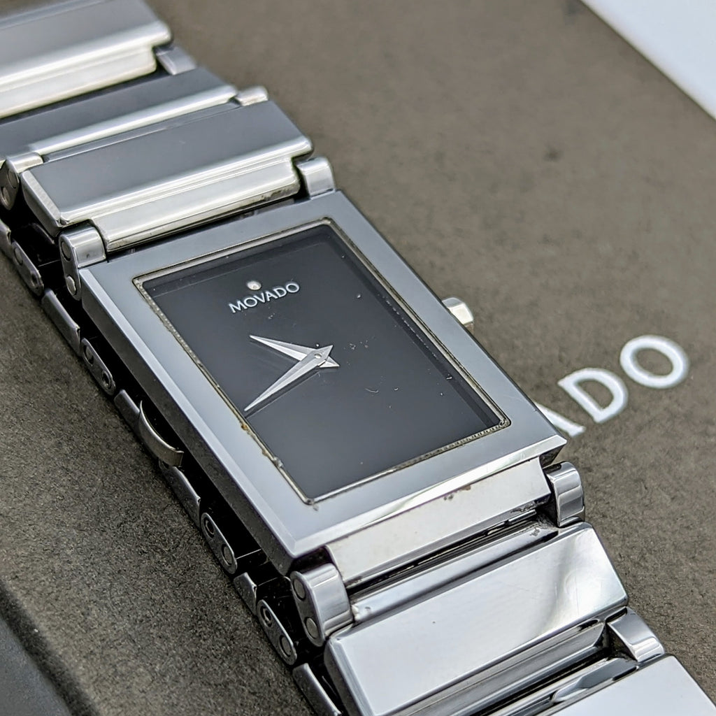 MOVADO Valor Tungsten Watch Ref. 89C11432 Swiss Wristwatch In BOX ...