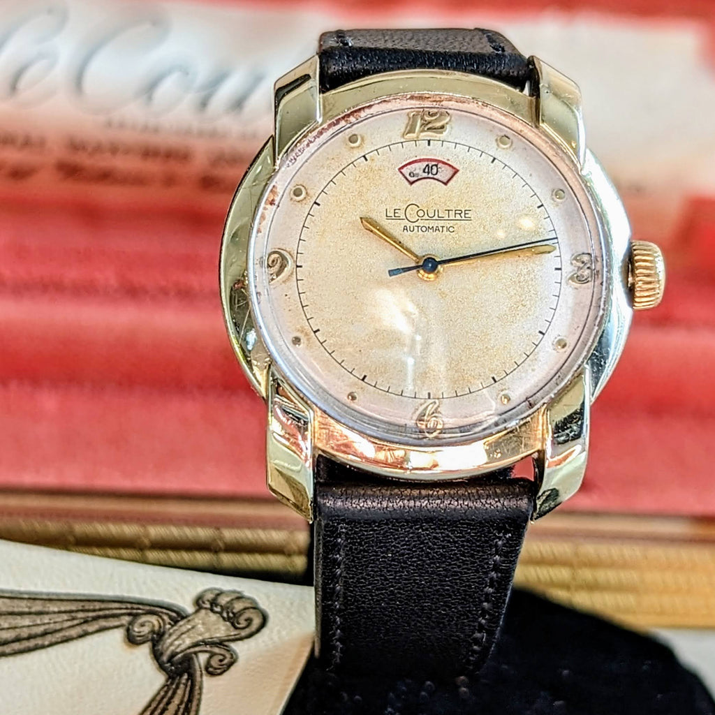 LeCoultre Bumper Automatic Watch Power-Reserve Indicator Wristwatch ...