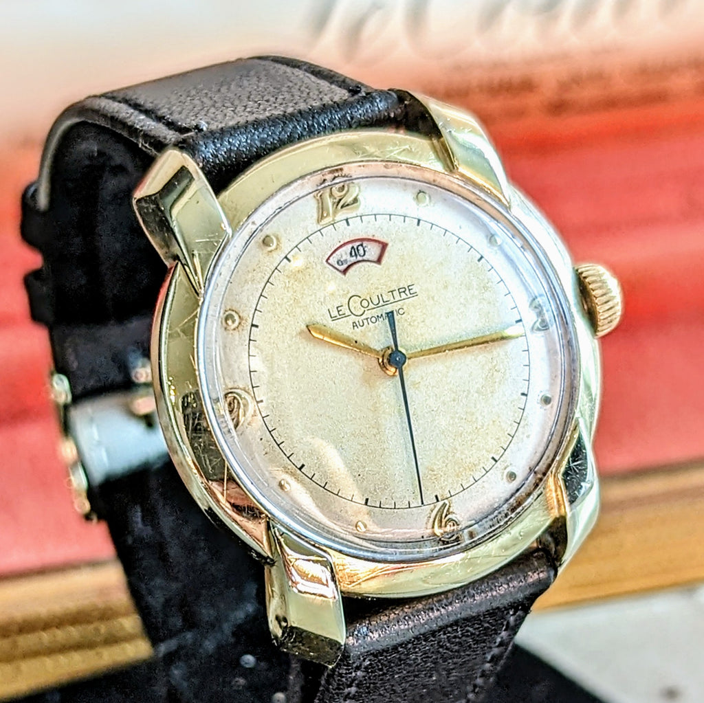 LeCoultre Bumper Automatic Watch Power-Reserve Indicator Wristwatch ...
