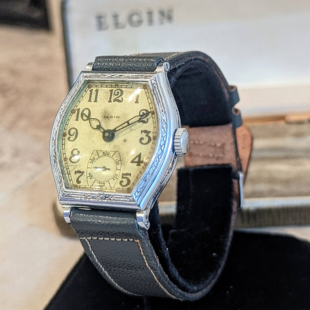 1931 ELGIN Legionnaire Art Deco Watch Grade 485 USA Made Wristwatch ...