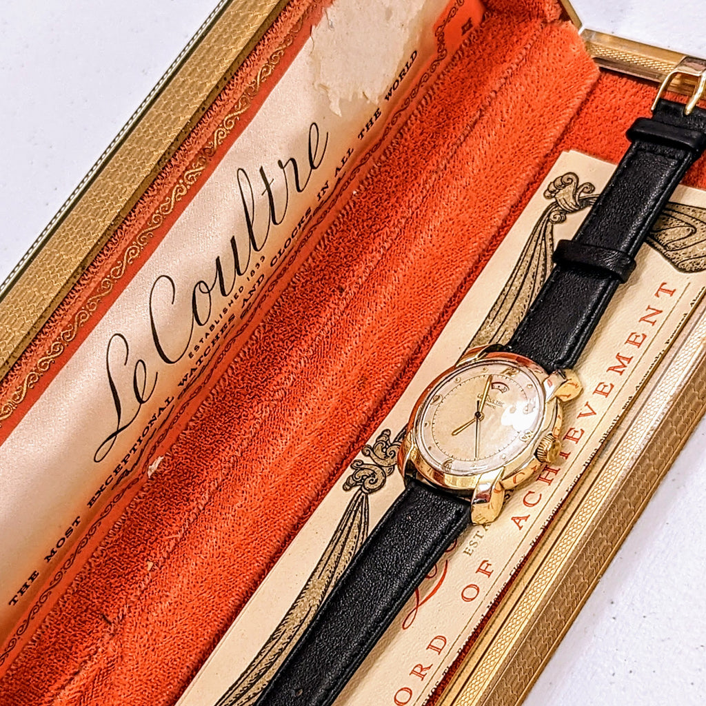 LeCoultre Bumper Automatic Watch Power-Reserve Indicator Wristwatch ...