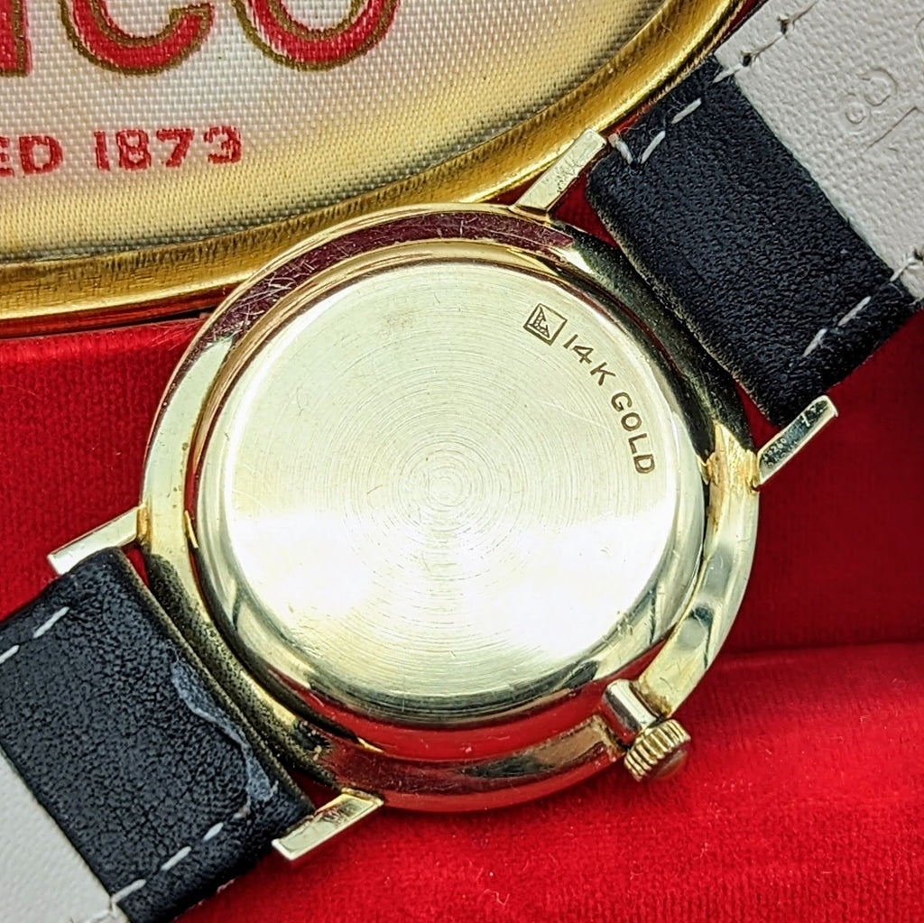 LANCO Watch 14K GOLD 17 Jewels Incabloc Swiss Manual Wristwatch - In B ...