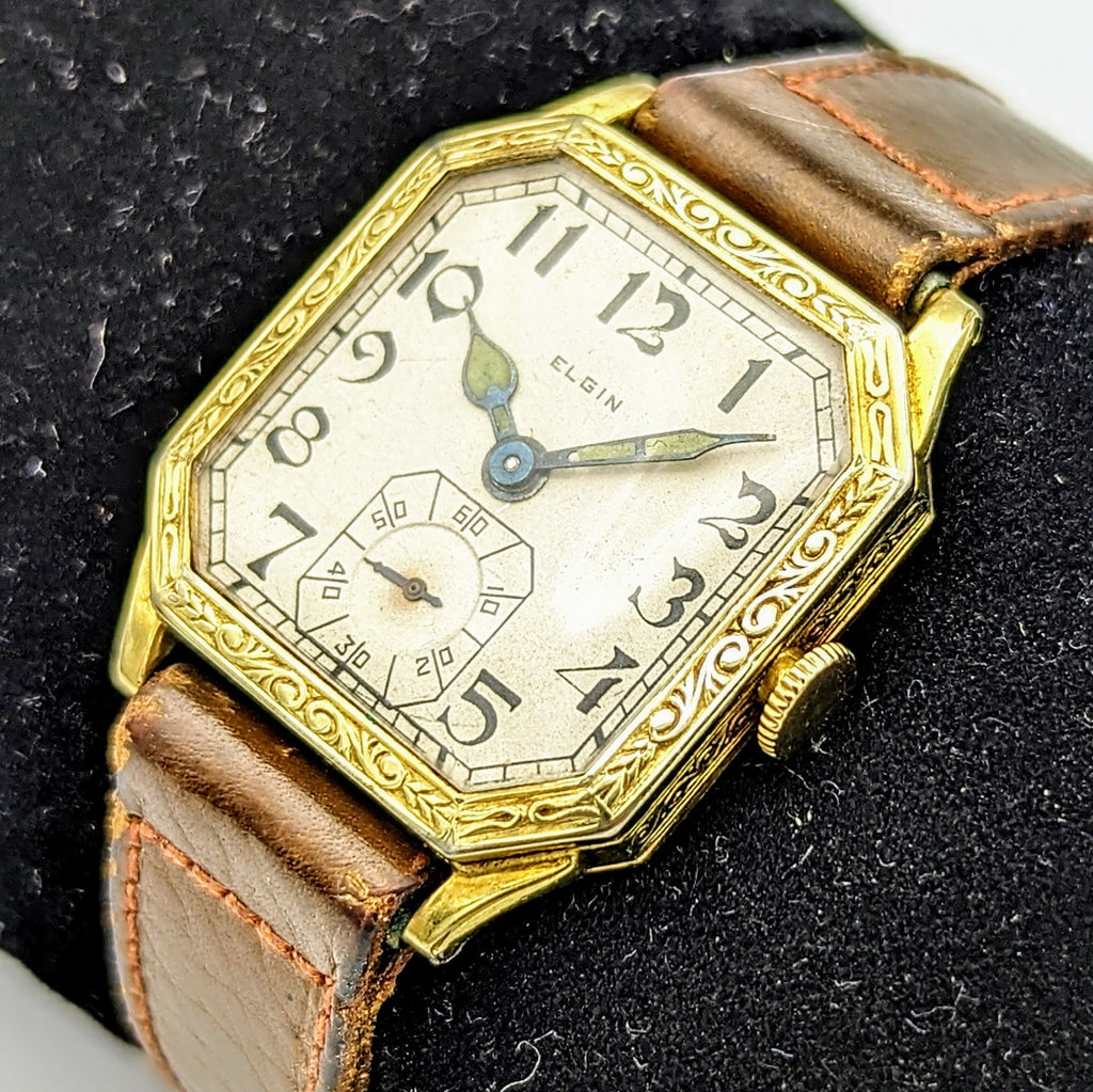 1927 ELGIN Watch Art Deco 7 Jewels Cal. Grade 430 Vintage Wristwatch ...