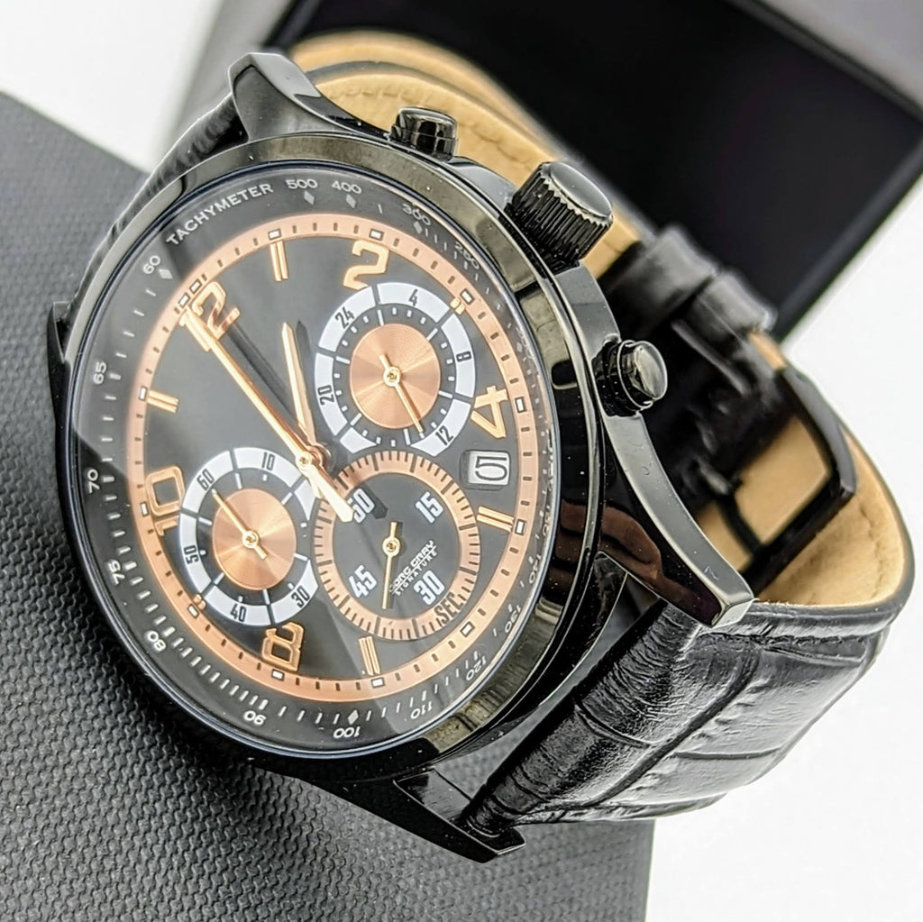 JORG GRAY Signature Chronograph Wristwatch Tachymeter Anti-Reflective ...