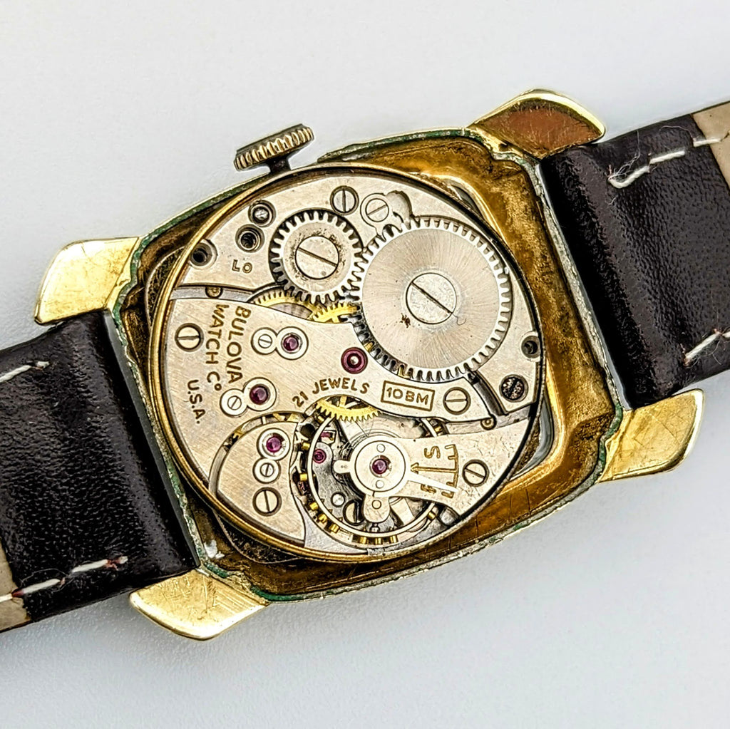 1950 BULOVA His Excellency QQ Wristwatch USA Cal 10BM 21 Jewels Vintag ...
