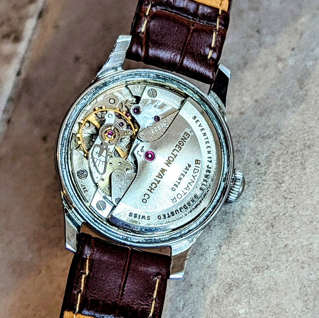 ENGELTON De Luxe Automatic Watch Bidynator FELSA 690 17 Jewels Swiss W ...