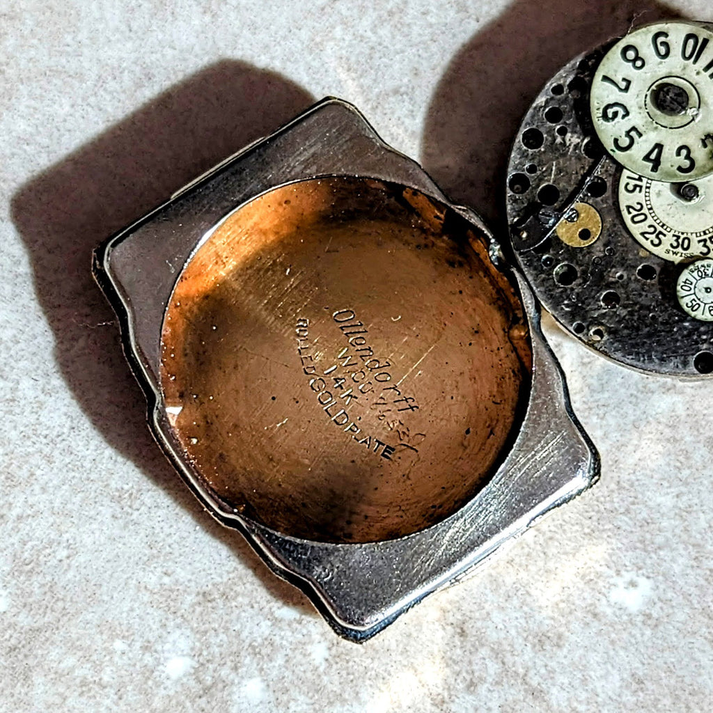 OLLENDORFF Jump Hour Wristwatch Vintage Digital Watch Swiss Made 7 Jew ...