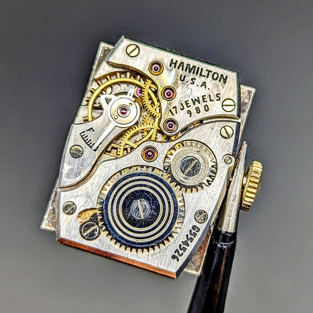 HAMILTON 1948 Eaton Watch Cal. 980 17 Jewels U.S.A. Made Wristwatch ...