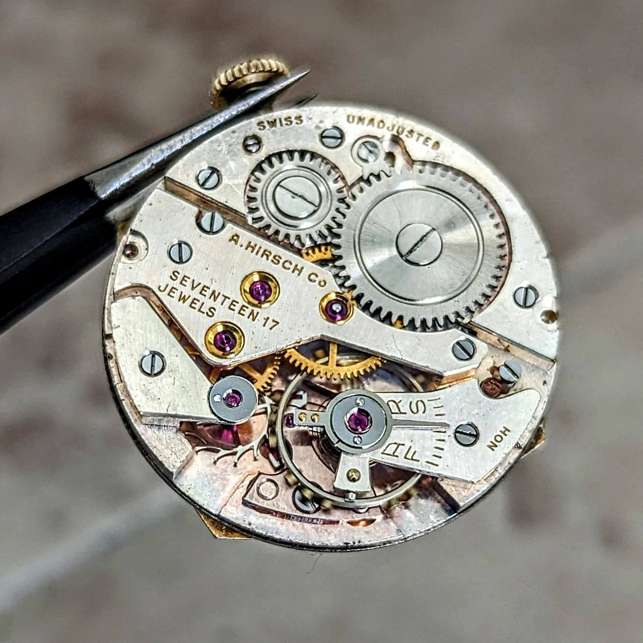 Vintage ROCKFORD Wristwatch by A. Hirsch Company Cal. AS 1002 17J Swis ...