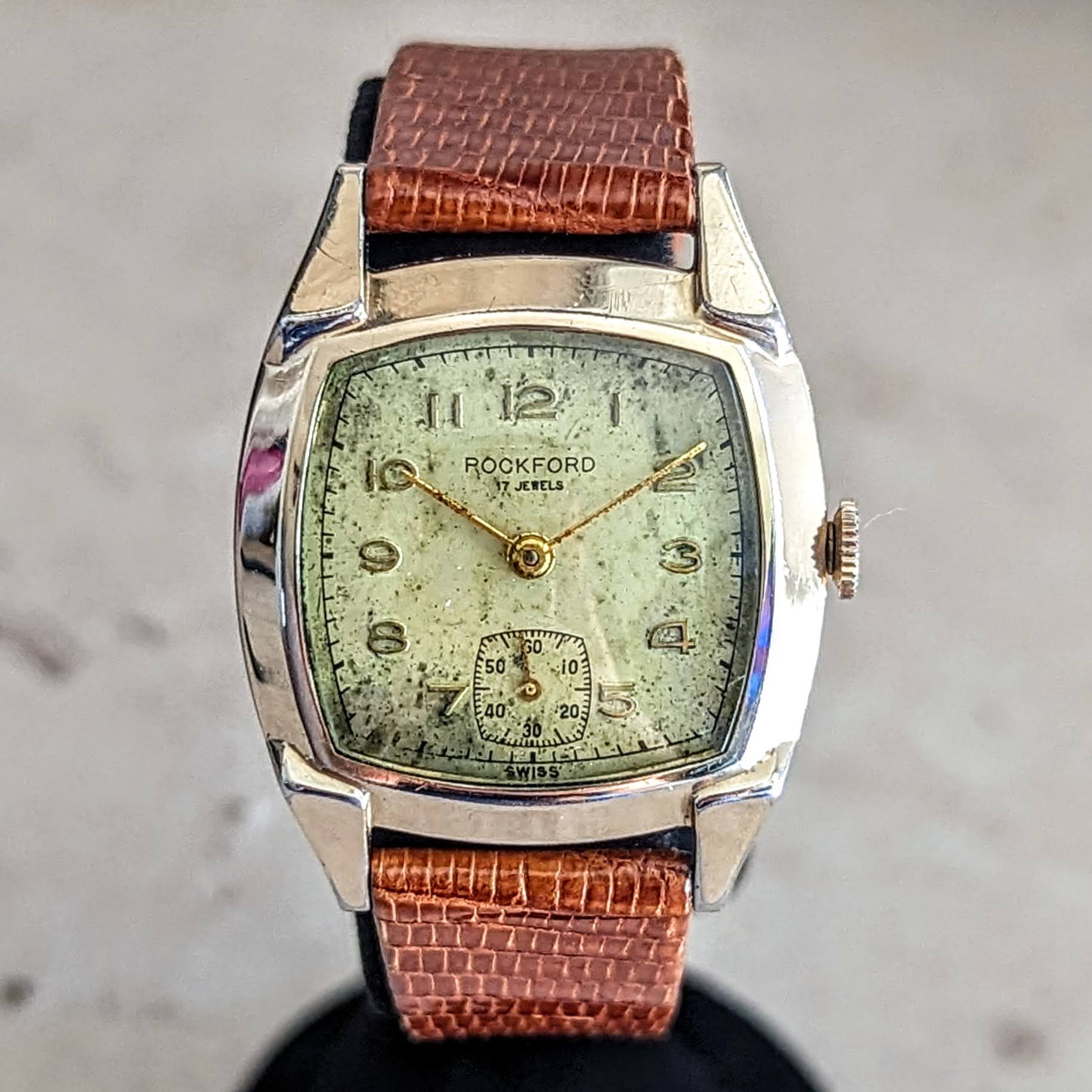 Vintage ROCKFORD Wristwatch by A. Hirsch Company Cal. AS 1002 17J Swis ...