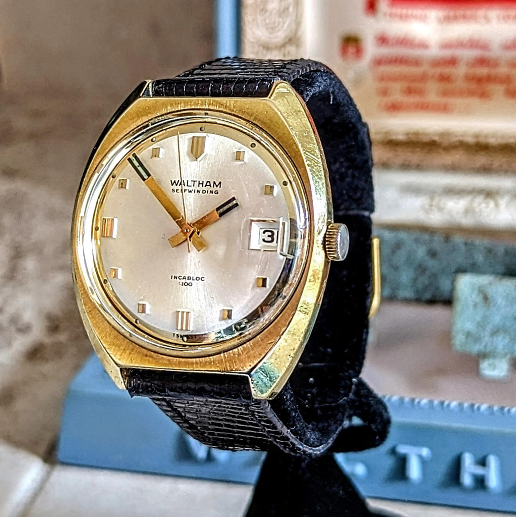 1950 WALTHAM Centennial Automatic Wristwatch Swiss Caliber R337 100 Je ...