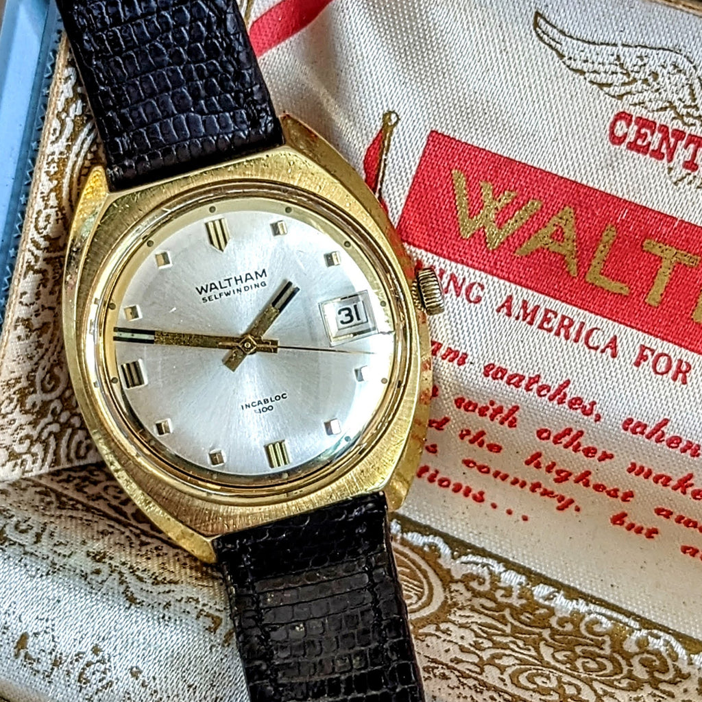 1950 WALTHAM Centennial Automatic Wristwatch Swiss Caliber R337 100 Je ...