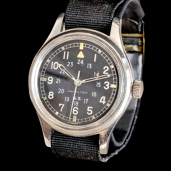 HAMILTON G.S. 24-Hour Dial British R.A.F. Pilot Wristwatch - Grade S75 ...