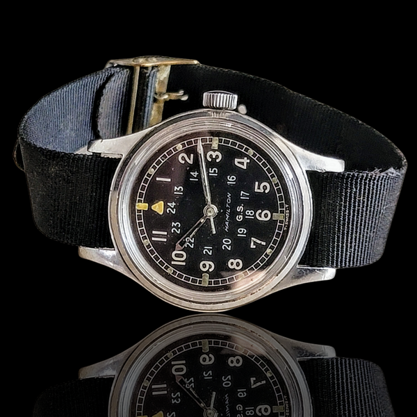 HAMILTON G.S. 24-Hour Dial British R.A.F. Pilot Wristwatch - Grade S75 ...