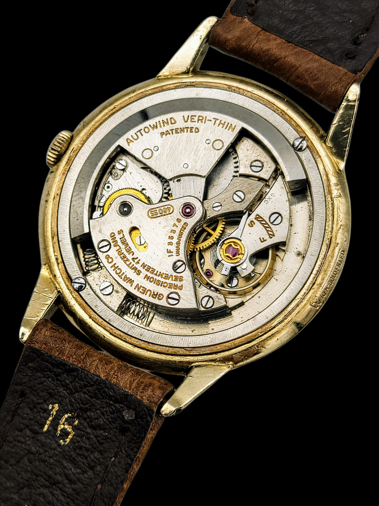 GRUEN Precision Auto-Wind Watch 17 Jewels Bumper Automatic Wristwatch ...