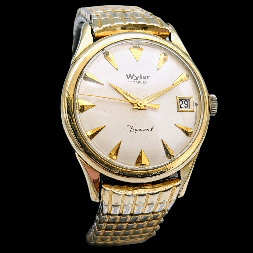 WYLER Incaflex Dynawind Watch 17 Jewels Cal. ETA 2452 Swiss 1950's ...