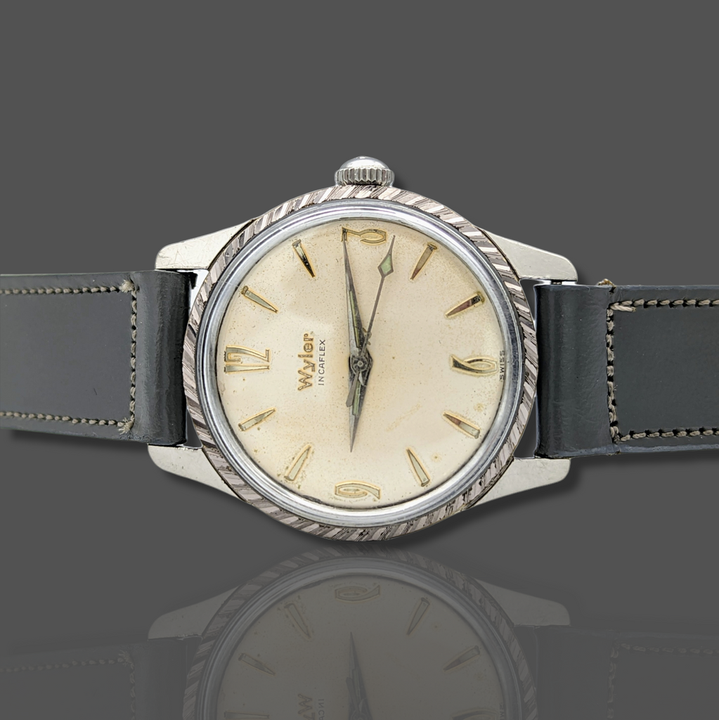 1950's WYLER Incaflex Watch 17 Jewels Cal. WM 29 / ETA 1100 Swiss ...