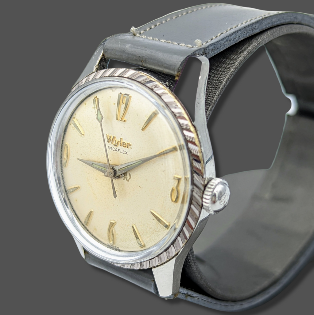 1950's WYLER Incaflex Watch 17 Jewels Cal. WM 29 / ETA 1100 Swiss ...