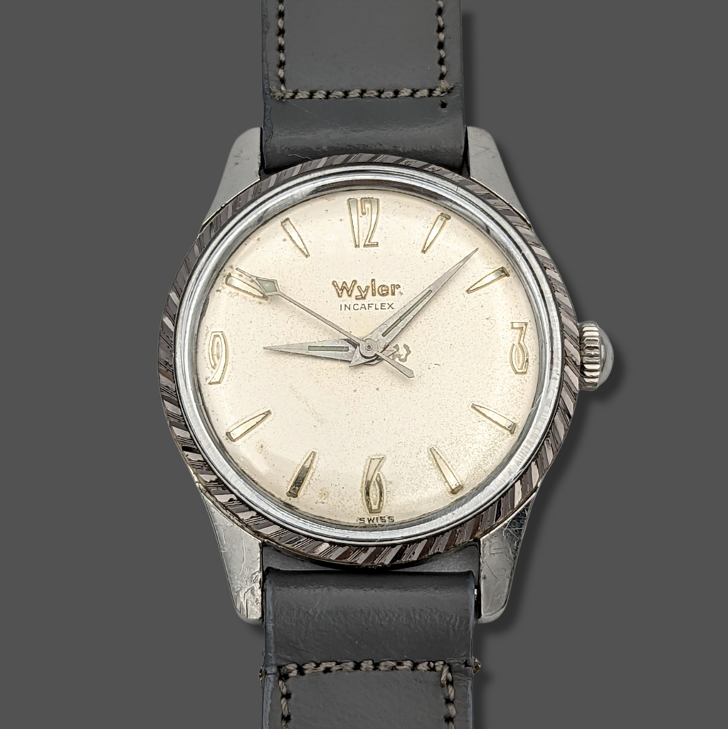 1950's WYLER Incaflex Watch 17 Jewels Cal. WM 29 / ETA 1100 Swiss ...