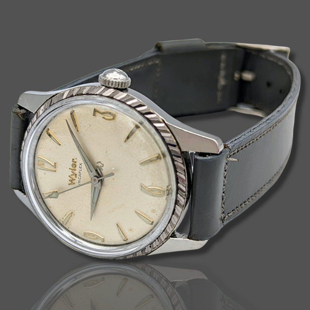 1950's WYLER Incaflex Watch 17 Jewels Cal. WM 29 / ETA 1100 Swiss ...