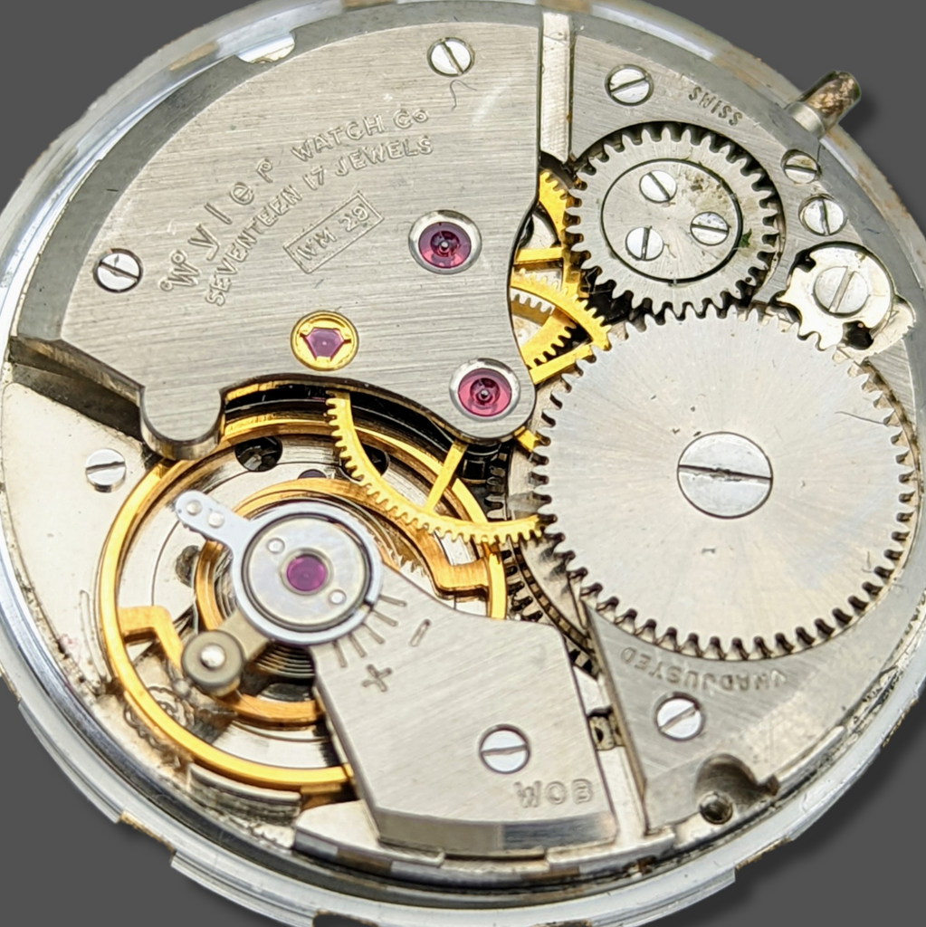 1950's WYLER Incaflex Watch 17 Jewels Cal. WM 29 / ETA 1100 Swiss ...