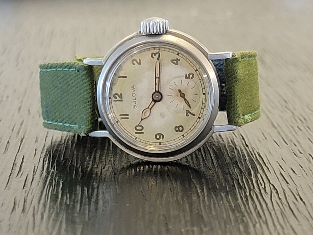 1945 BULOVA WWII Military Issue Watch Ord. Dept. U.S.A. Wristwatch ...