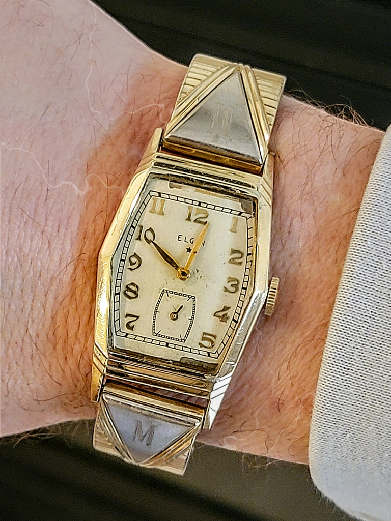 1939 ELGIN Cavalier Watch Ref. 2837 17 Jewels Cal. 524 U.S.A. Made ...