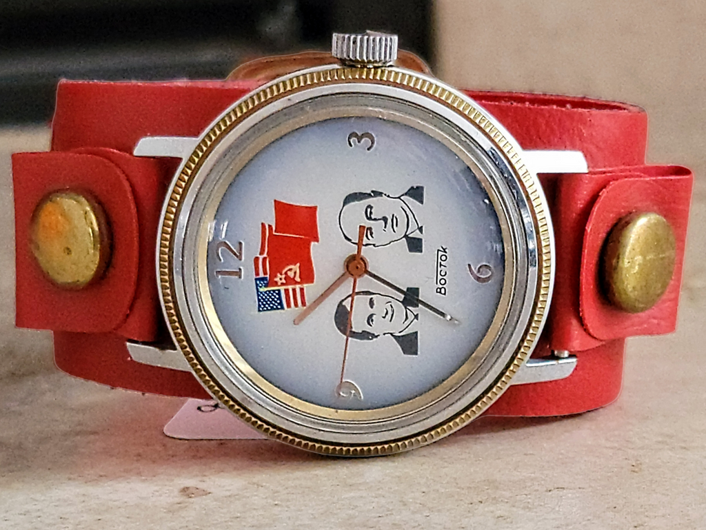 BOCTOK USSR Watch Bush & Gorbachev Wristwatch - The Helsinki Summit 19 ...