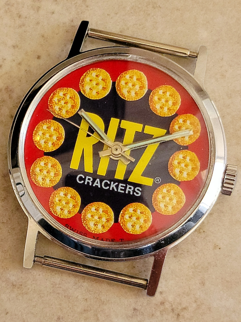 1970's RITZ Crackers Advertising Watch Cal. EB 8810 SWISS Made – SECOND ...