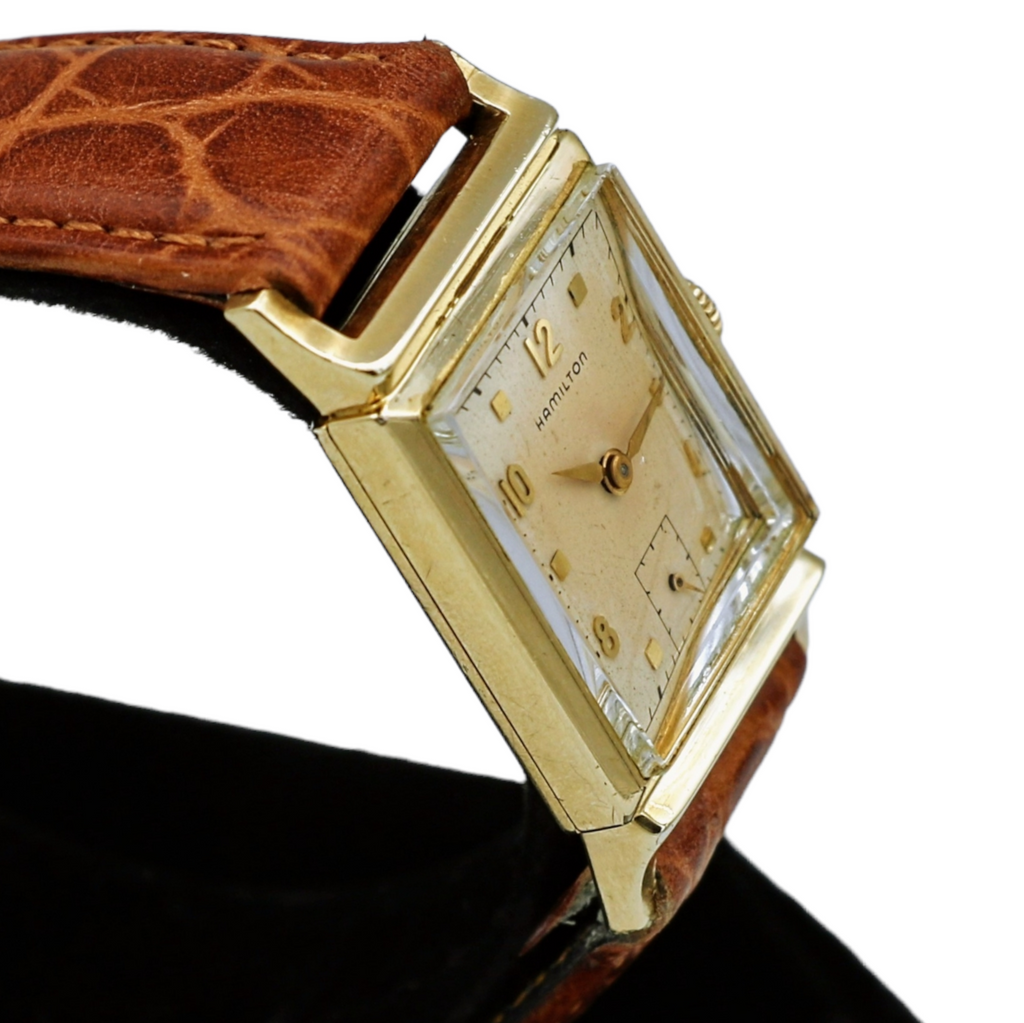 1950 Hamilton Franklin Wristwatch 10K GF Grade 980 17 Jewels Watch ...