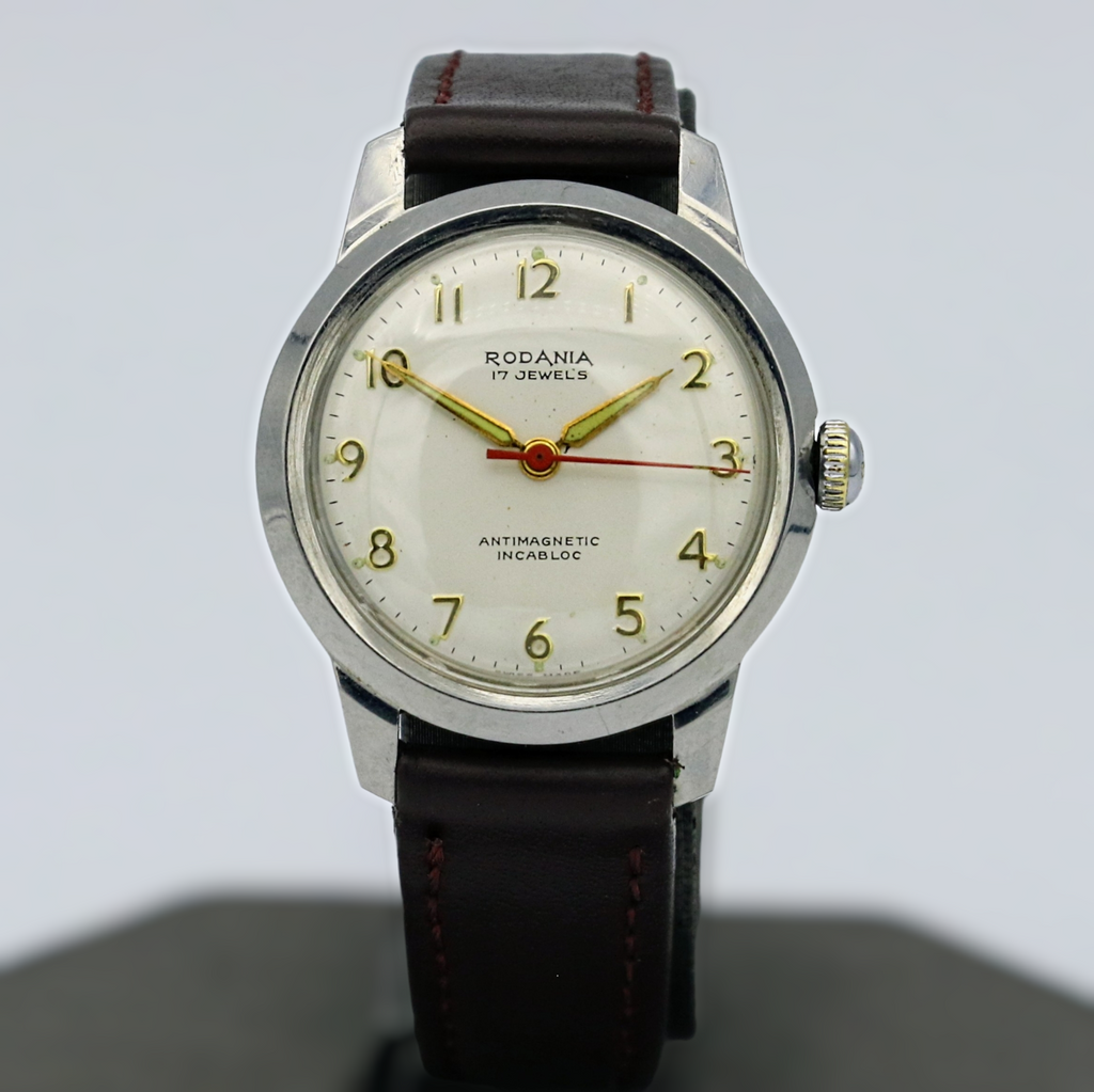 Shop Vintage RODANIA Watch 17 Jewels Antimagnetic Watch – SECOND HAND ...